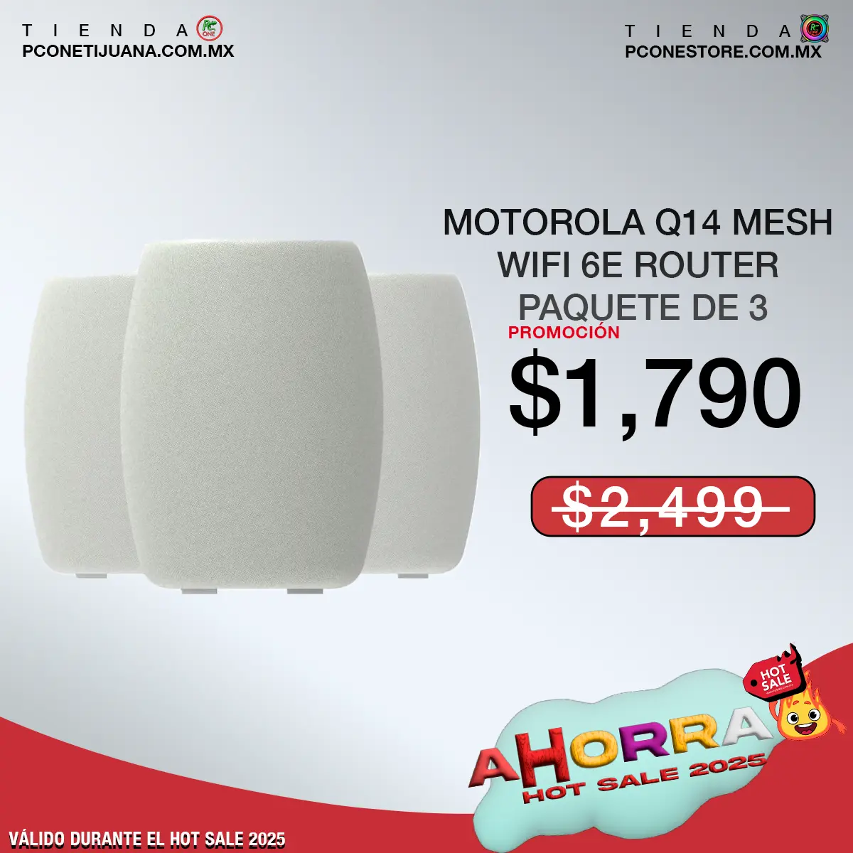 Motorola Q14 Mesh WiFi 6E - PC ONE TIJUANA